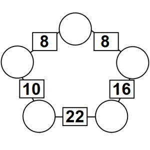 Pentagon Arithmagons - Free Printable Puzzles